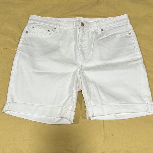 Talbots | Shorts | Talbots White Girlfriend Denim Shorts | Poshmark